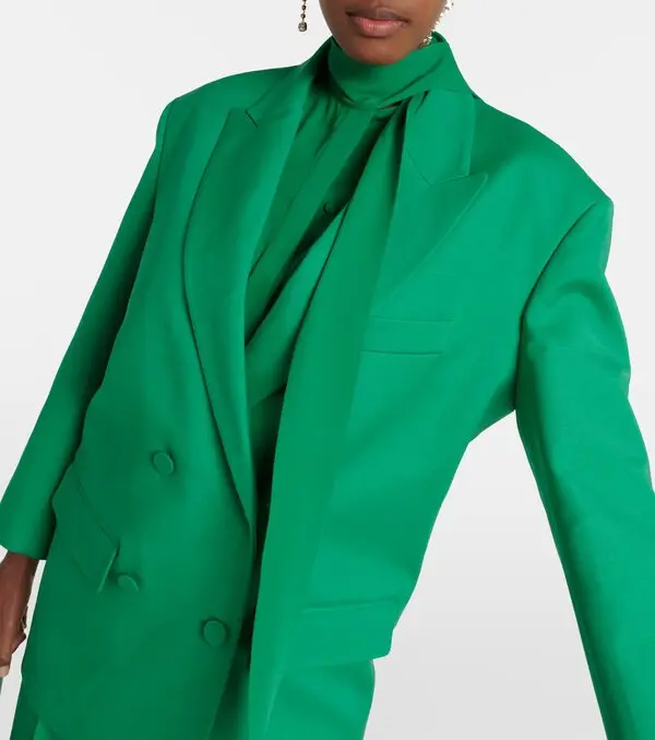 Valentino Garavani Crêpe Couture Double-breasted Blazer