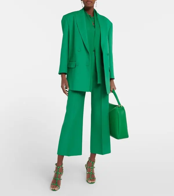 Valentino Garavani Crêpe Couture Double-breasted Blazer