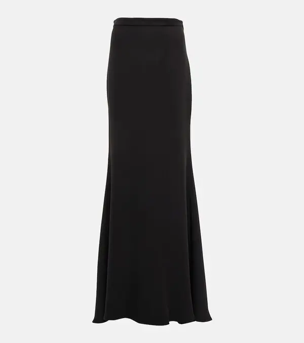 Valentino Garavani Silk Maxi Skirt - Black