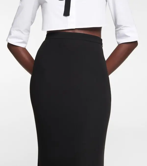 Valentino Garavani Silk Maxi Skirt - Black