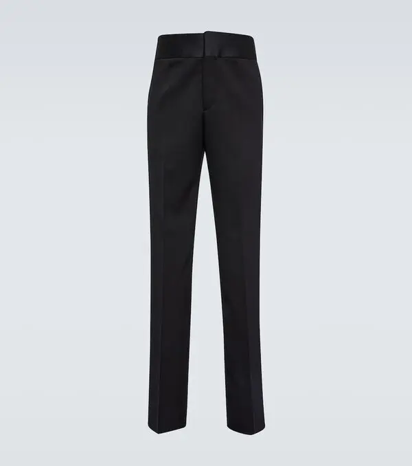 Valentino Garavani Straight Leg Virgin Wool Pants