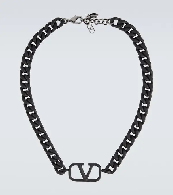 Valentino Garavani Vlogo Signature Chain Choker - Black