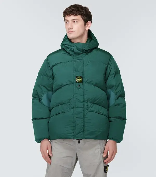 Stone Island Reversible Down Jacket In Grey 30% Off Editorialist