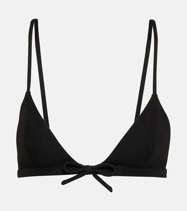 Valentino Garavani Wool And Silk Bralette - Black