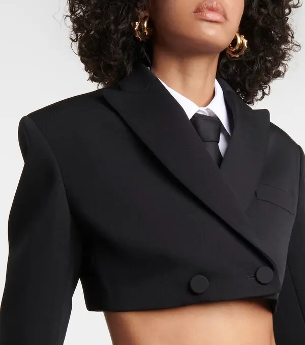 Valentino Garavani Cropped Wool Blazer