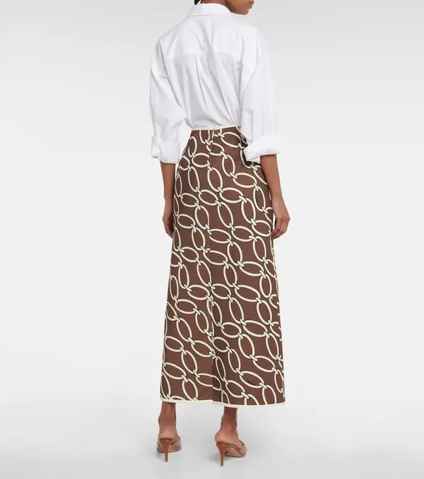 Valentino Garavani Chain-print Maxi Skirt