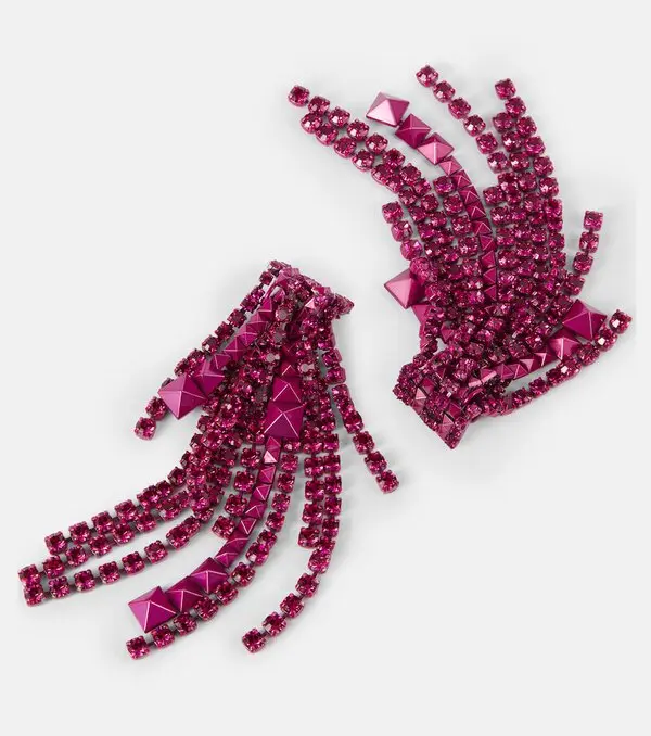 Valentino Garavani Brightrain Rockstud Drop Earrings - Pink