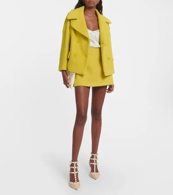 Red Valentino Virgin Wool Miniskirt
