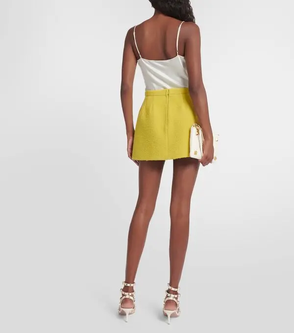 Red Valentino Virgin Wool Miniskirt