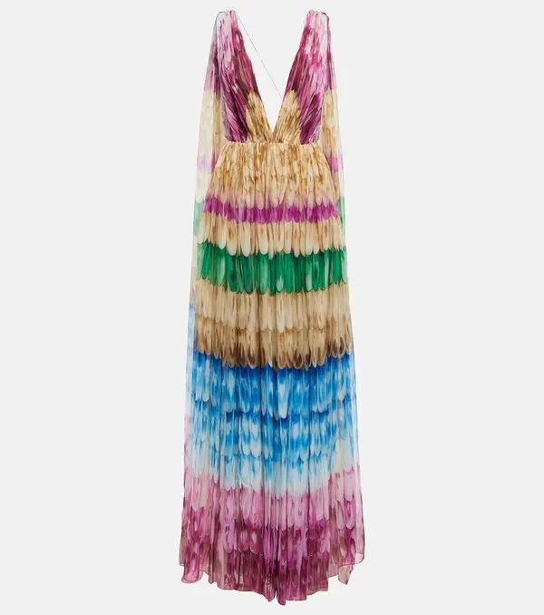 Valentino Garavani Printed Silk Gown