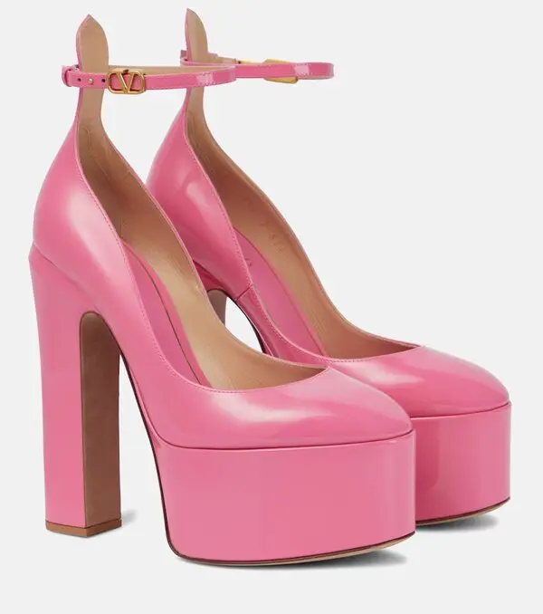 Valentino Garavani Tan-go Platform Pumps - Pink