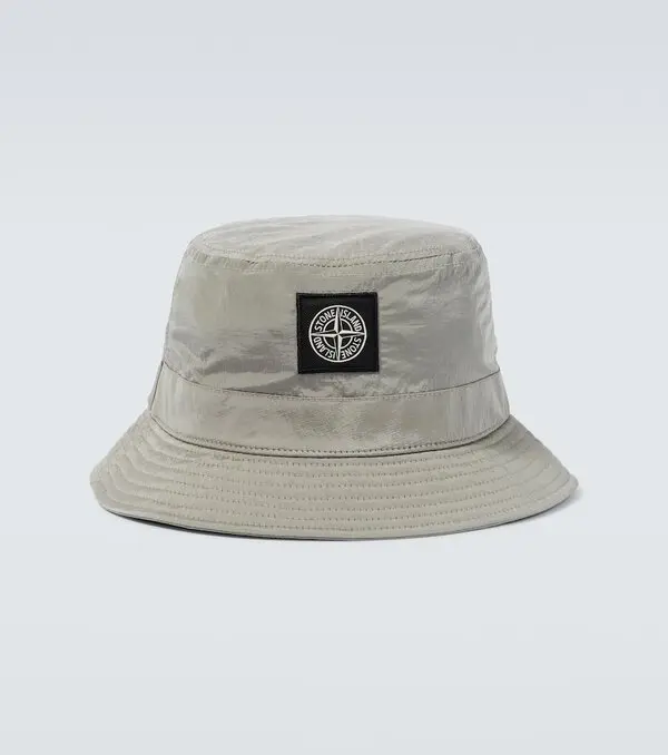 STONE  バケットハット コンパスロゴ Stone Island Compass Bucket Hat In Beige - 30% Off | Editorialist