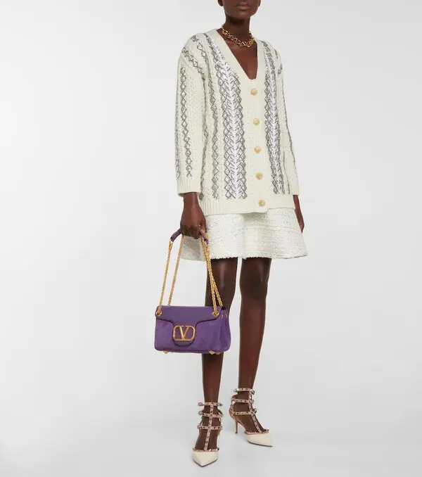 Valentino Garavani Rockstud Leather Pumps - White