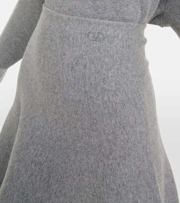 Valentino Garavani High-rise Wool-blend Midi Skirt