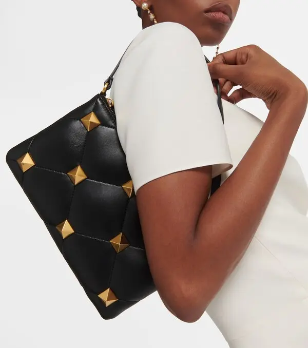 Valentino Garavani Roman Stud Leather Pouch