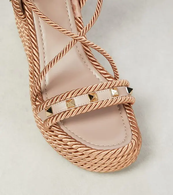 Valentino Garavani Rockstud Espadrille Sandals
