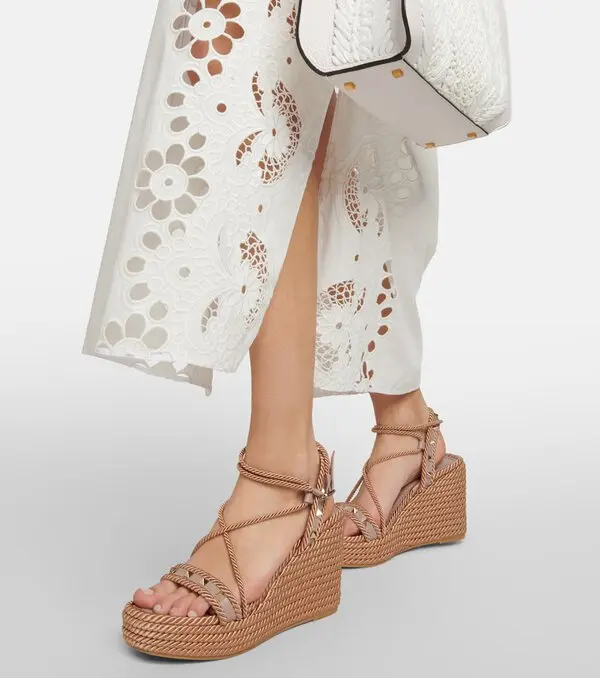 Valentino Garavani Rockstud Espadrille Sandals