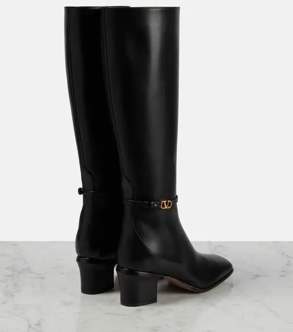 Valentino Garavani Leather Knee-high Boots