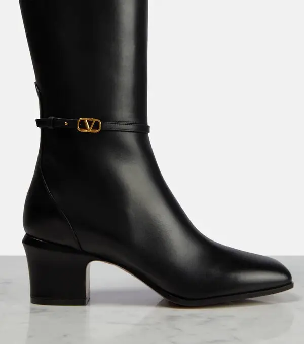 Valentino Garavani Leather Knee-high Boots