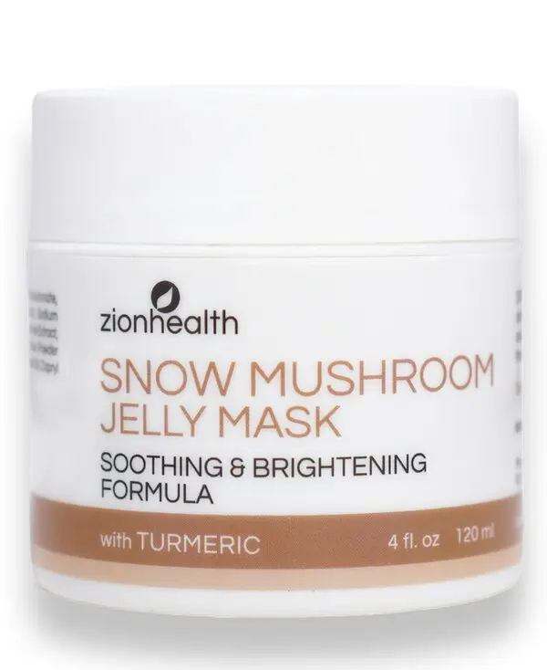 ZION HEALTH Snow Mushroom Jelly Mask With Turmeric - White,brown
