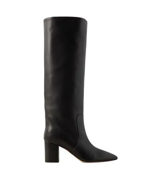 Paris Texas Anja 70 Leather Knee Boots - Black