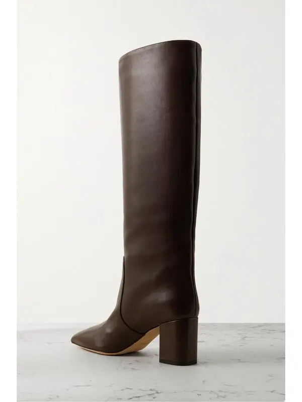 Paris Texas Anja 70 Leather Knee Boots - Brown