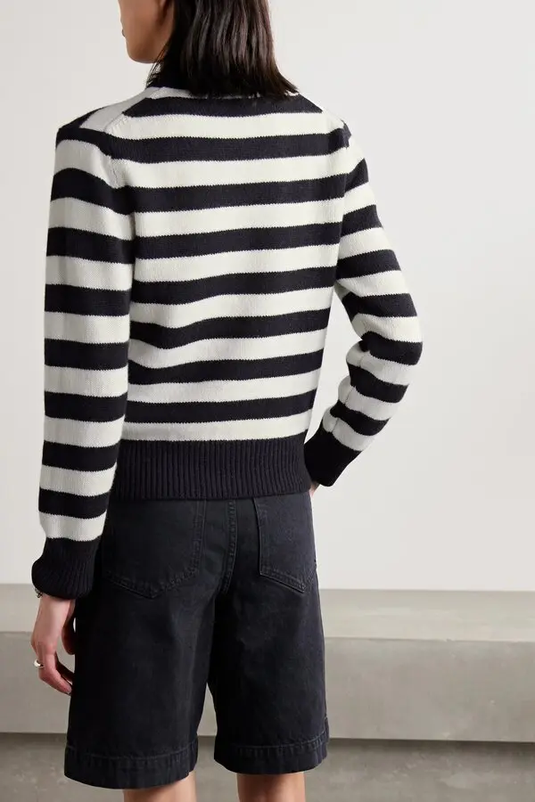 SPORTY & RICH Striped Wool Sweater