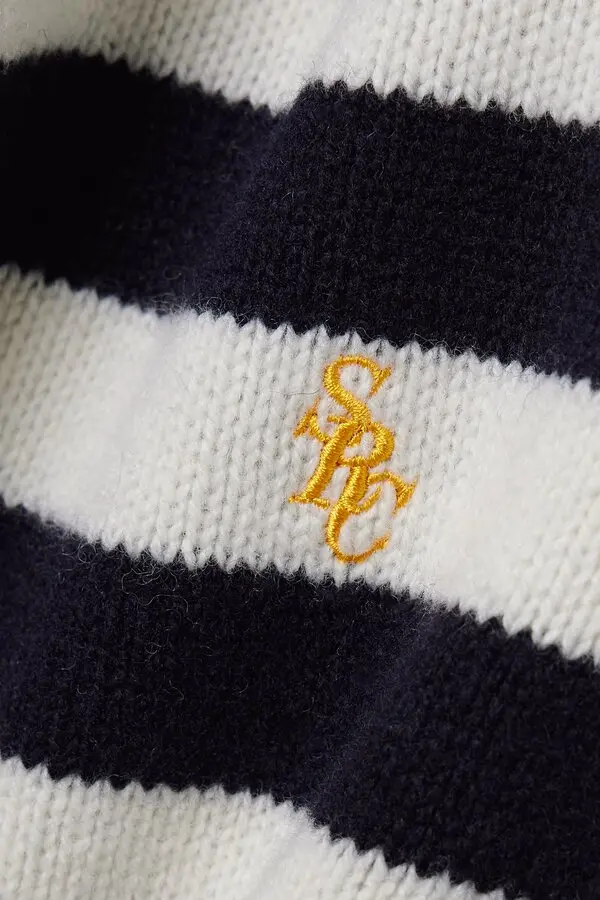 SPORTY & RICH Striped Wool Sweater