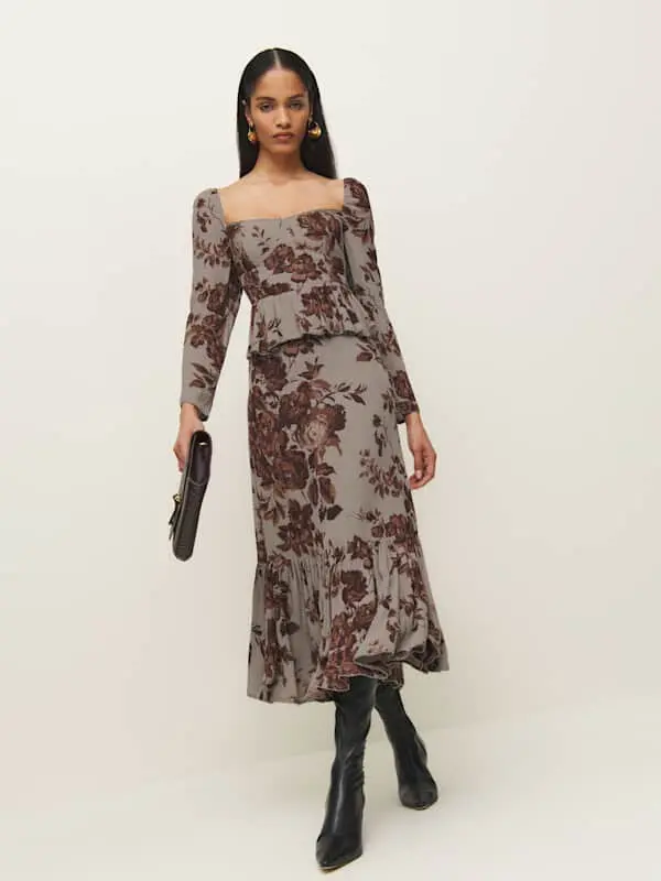 REFORMATION Zandra Midi Dress