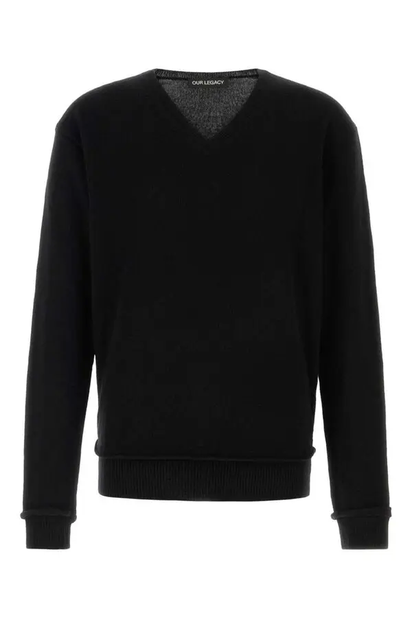 Our Legacy True Roundneck Knitwear - Black Cherub Wool