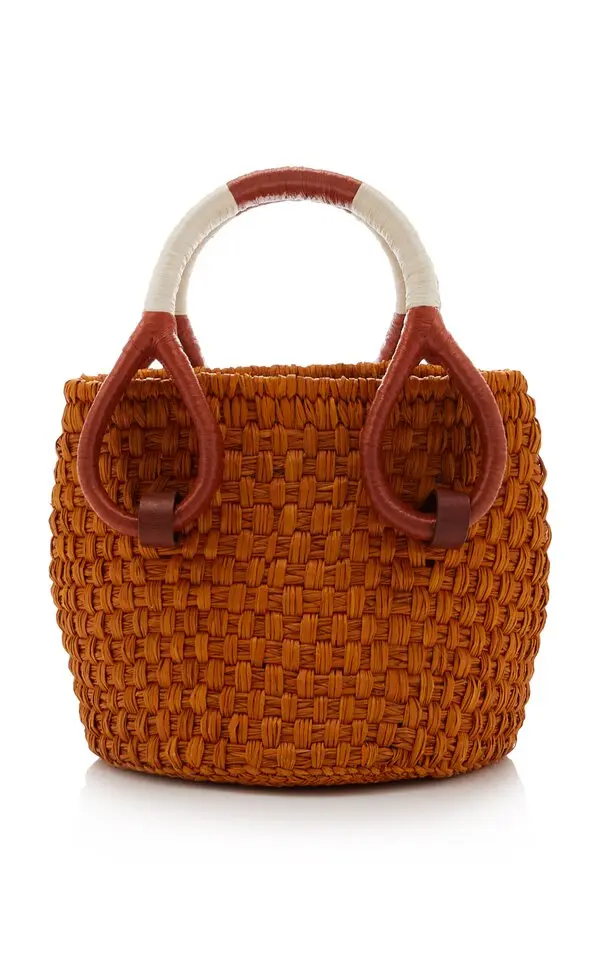 Johanna Ortiz Woven Iraca Palm Crossbody Bag
