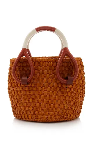 Johanna Ortiz Woven Iraca Palm Crossbody Bag