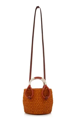 Johanna Ortiz Woven Iraca Palm Crossbody Bag