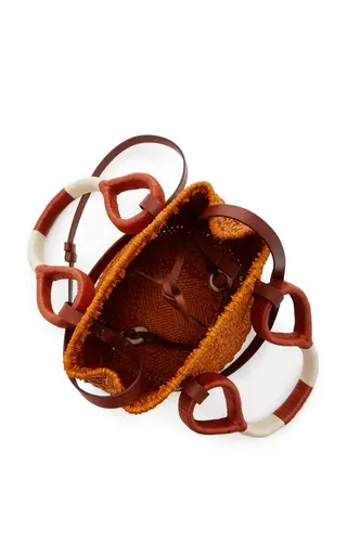 Johanna Ortiz Woven Iraca Palm Crossbody Bag