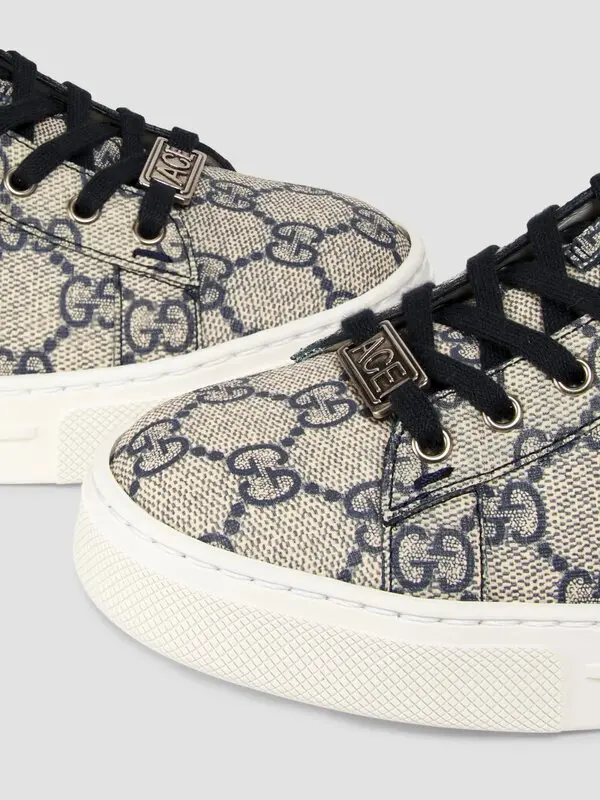 Gucci Ace Monogram Sneakers - Blue Midnight