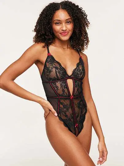 Victoria's Secret Adore Me Laylia Teddy - Black