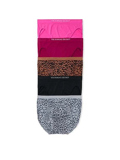 Victoria's Secret 5-pack Seamless High-leg Brief Panties - Print
