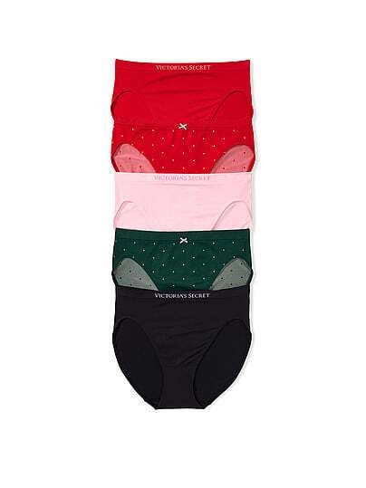 Victoria's Secret 5-pack Seamless High-leg Brief Panties - Print
