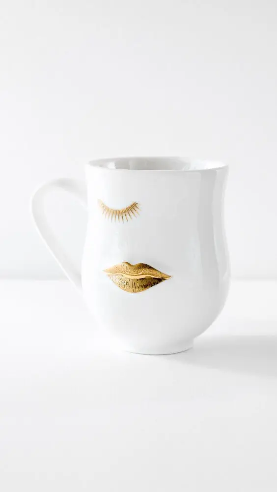 Jonathan Adler Gilded Mr. And Mrs. Muse Mug