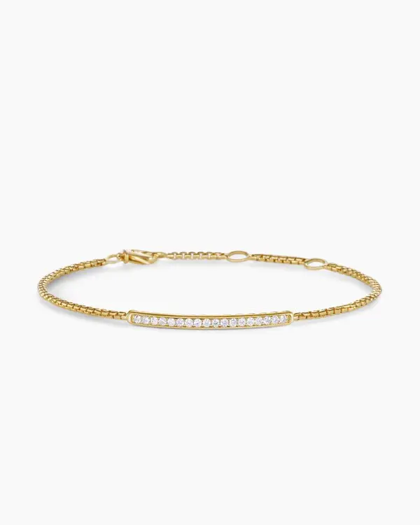 David Yurman Petite Pavé Bar Bracelet - Diamond