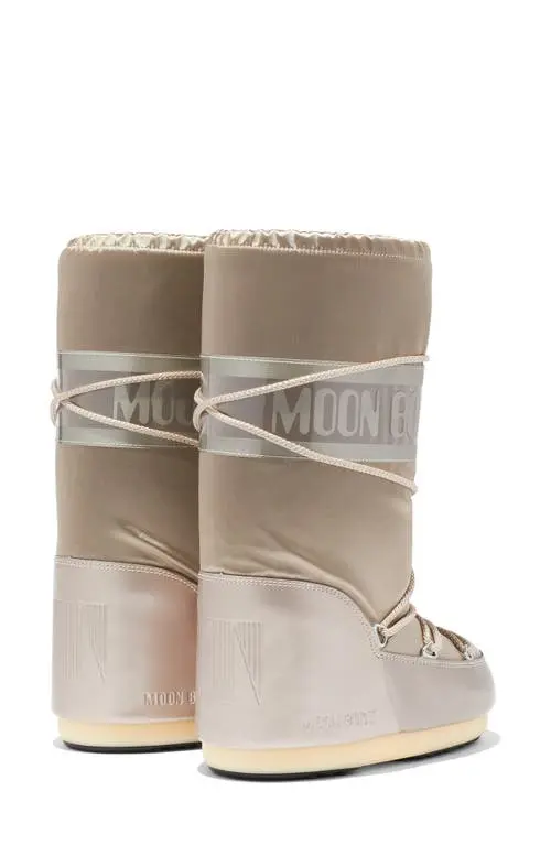 Moon Boot Icon Glance Water Repellent Boots - Platinum