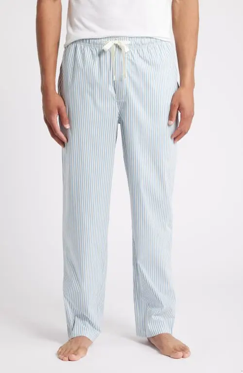 Nordstrom Woven Pajama Pants - Blue Lake Simple Stripe