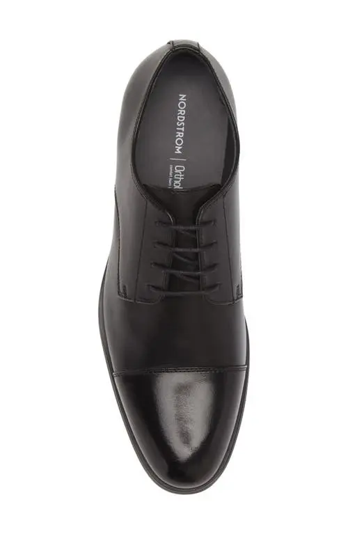 Nordstrom Elliott Cap Toe Lace-up Derby - Black