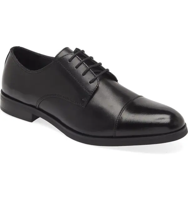 Nordstrom Elliott Cap Toe Lace-up Derby - Black