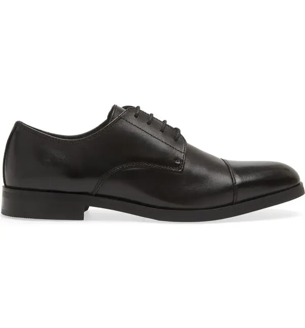 Nordstrom Elliott Cap Toe Lace-up Derby - Black