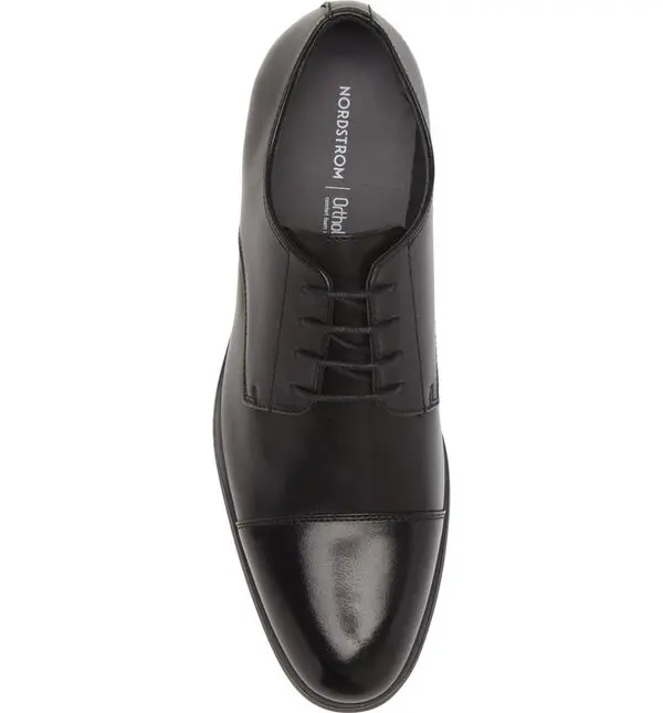 Nordstrom Elliott Cap Toe Lace-up Derby - Black