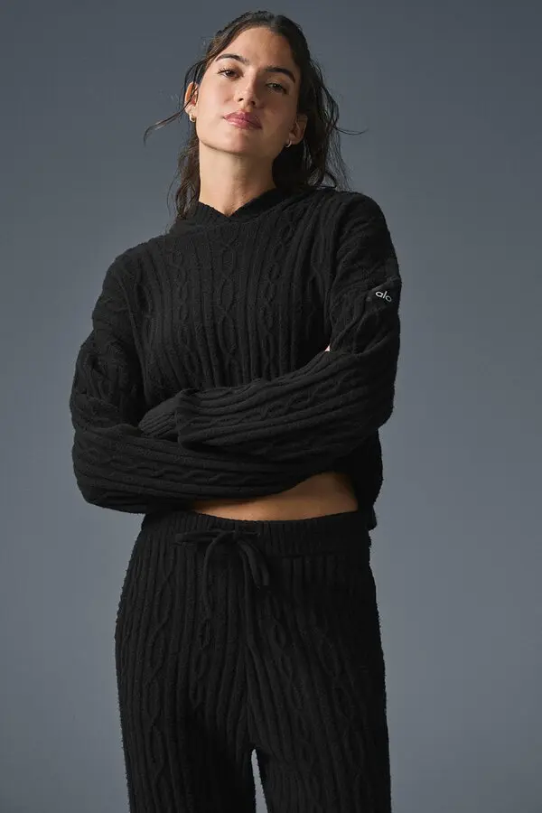 Alo Yoga Cable Knit Winter Bliss Hoodie