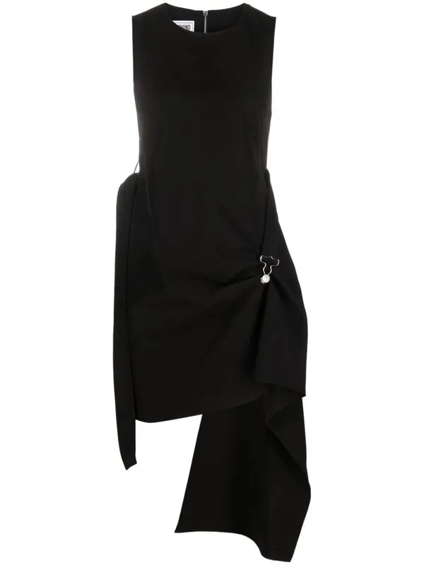 Moschino Sleeveless Draped Mini Dress