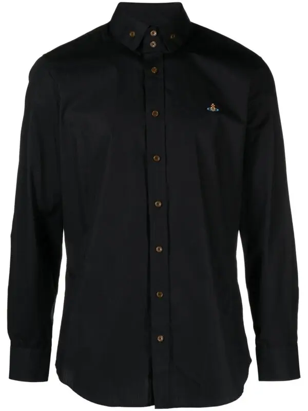 VIVIENNE WESTWOOD Orb-embroidered Poplin Shirt