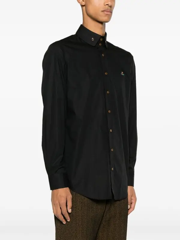 VIVIENNE WESTWOOD Orb-embroidered Poplin Shirt